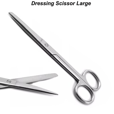 Surgical Dressing Scissors, Large Dental Veterinary First Aid Medical ...