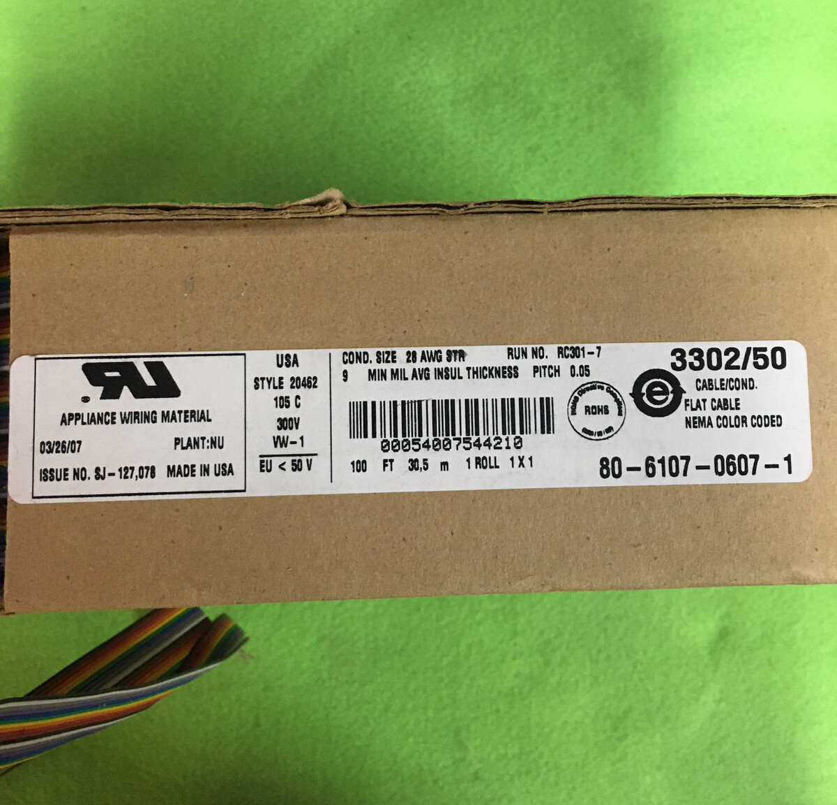 3M Scotchflex 3302/50 Flat Cable 50 FT NOS for sale online | eBay