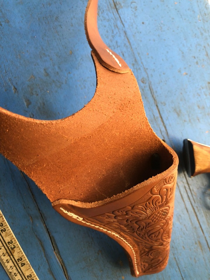 FITS Colt Uberti Pocket Navy 1858 Remington 5.5" Leather Shoulder Sling ...