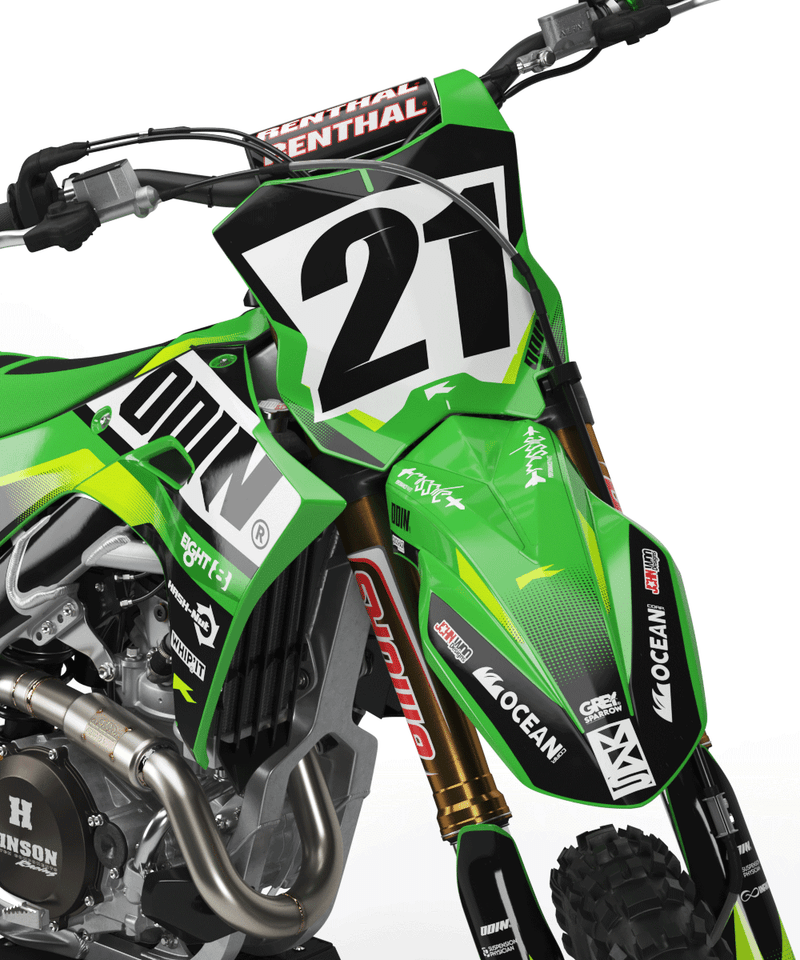Fits Kawasaki KX450F (2024-2025) and KX250F (2025) graphic kit decals ...