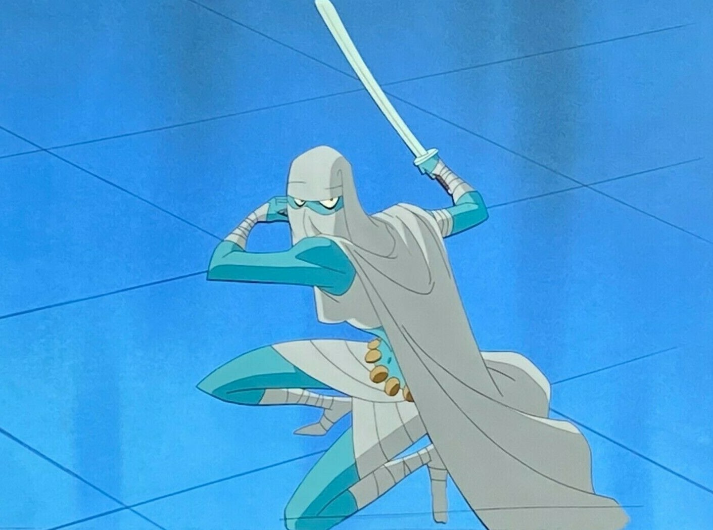 BRUCE TIMM rare CURARE cel C4 Sword Crouch BATMAN BEYOND Touch Of ...