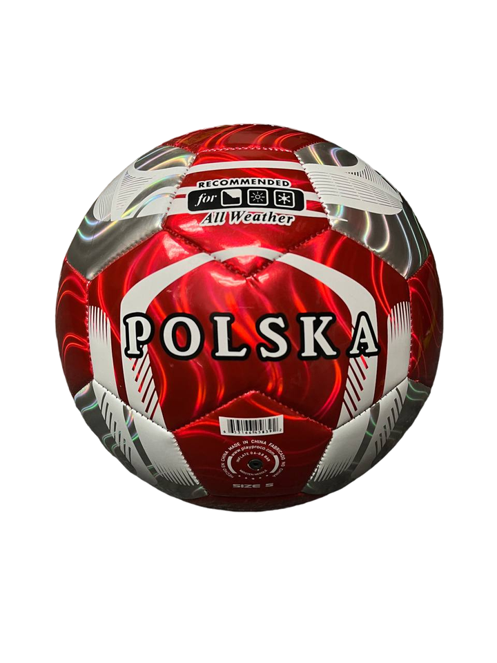 Polish Soccer Ball PLAYPRO Red Size 5 With Eagle On Shield Polska | eBay