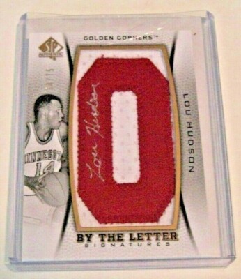 LOU HUDSON MINNESOTA 2012-13 SP AUTHENTIC BY THE LETTER JERSEY 64/75 ...