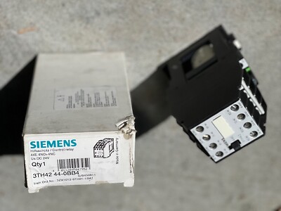 Siemens 3TH4244-OBB4 Control Relays 24VDC - 4NO+4NC - IDNR:3ZX1012-0TH ...