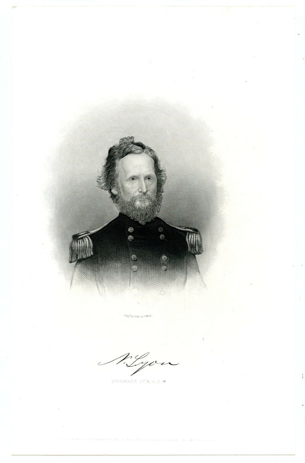 NATHANIEL LYON, Civil War General/Killed-in-Action Wilson's Creek ...