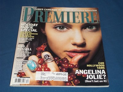 2000 DECEMBER PREMIERE MAGAZINE - ANGELINA JOLIE FRONT COVER - H 9929 ...