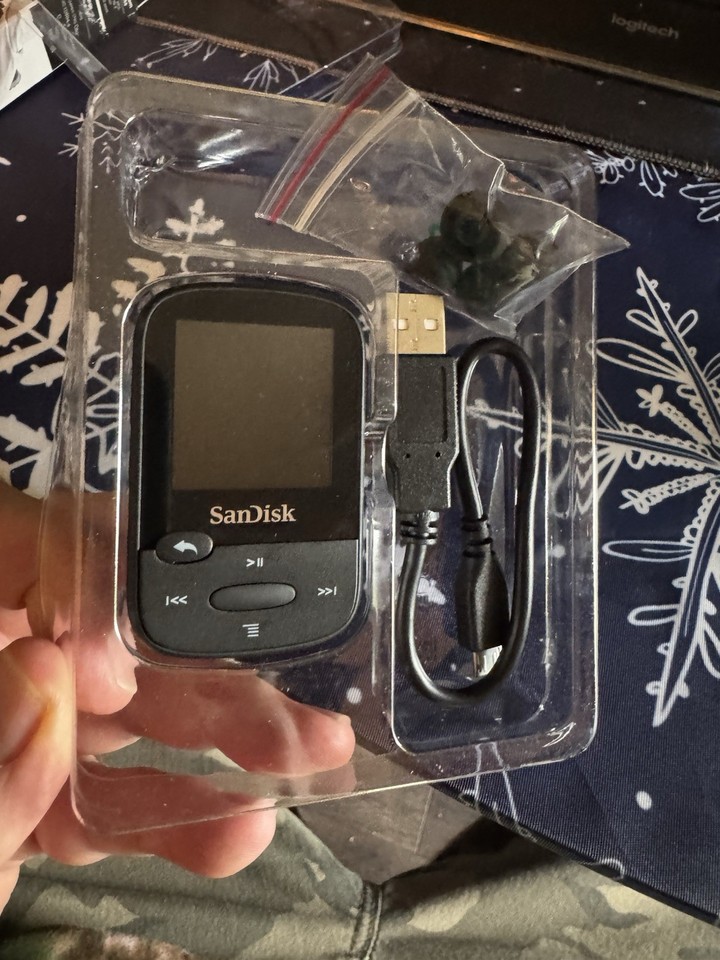 SanDisk Clip Sport Plus Wearable MP3 Player (8 GB) Up To 2000 Songs FM ...