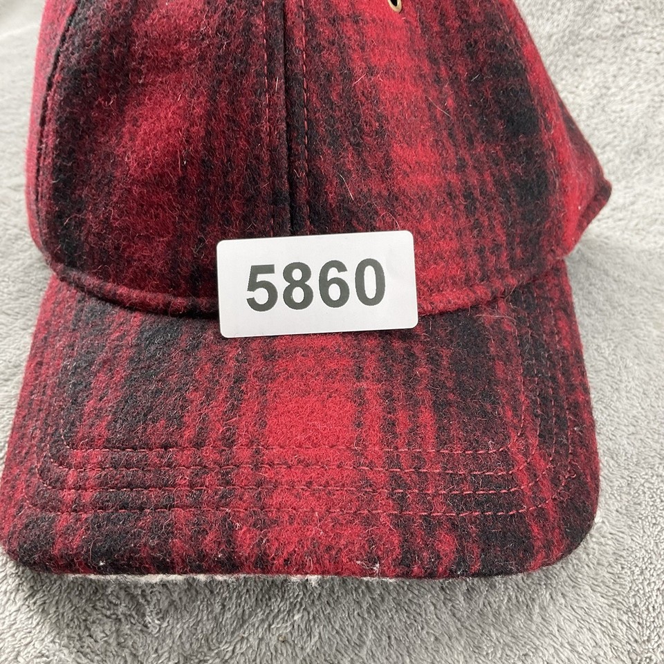 Vintage Woolrich Baseball Cap Hat Heritage Red Buffalo Plaid Wool ...