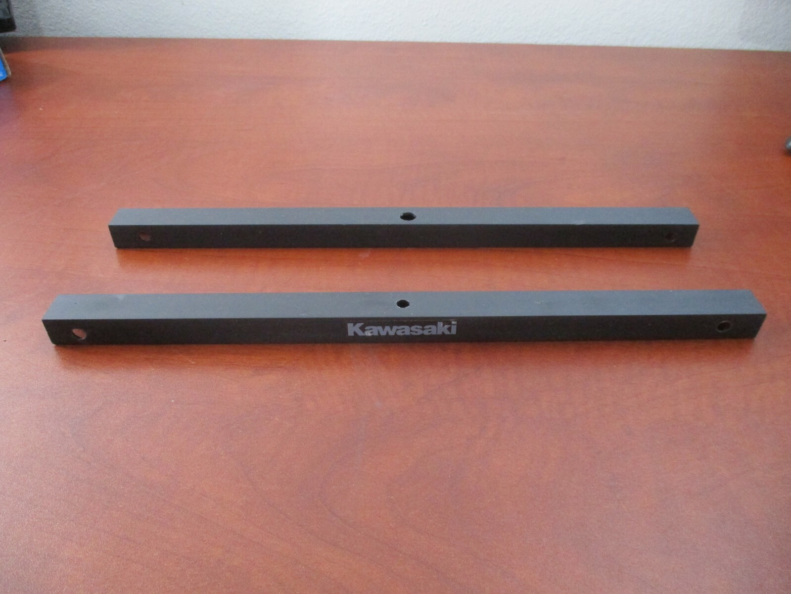Set of 2 NOS Kawasaki Black Plastic Rail Covers 13" Long x 3/4" Wide x ...