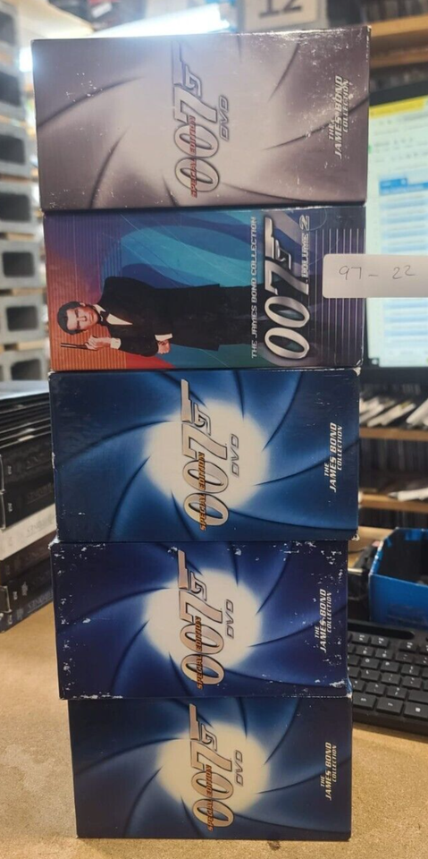 JAMES BOND Special Edition DVD Collection w/ All Rare Extra Boxed Set ...