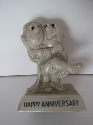 Russ Berrie Happy Anniversary Statue 1970 USA Vintage | eBay