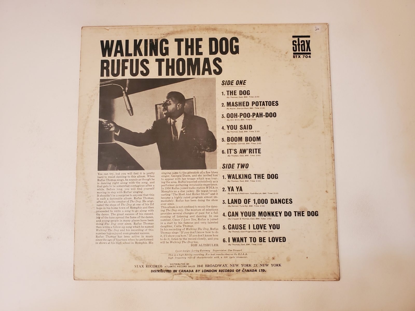Rufus Thomas - Walking the Dog (Vinyl Record LP) | eBay