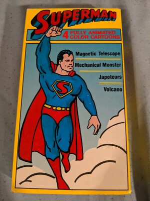 Superman 4 Fully Animated Color Cartoons 1989 VHS | eBay