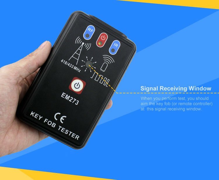 Portable Infrared&Radio Frequency Tester Remote Controls Key FOB Tester ...