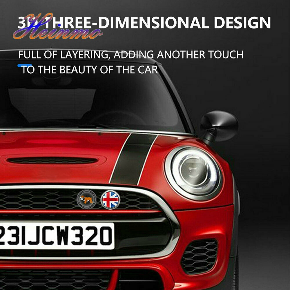 Union Jack Front Kühlergrill Abzeichen Emblem Universal For Mini Cooper ...