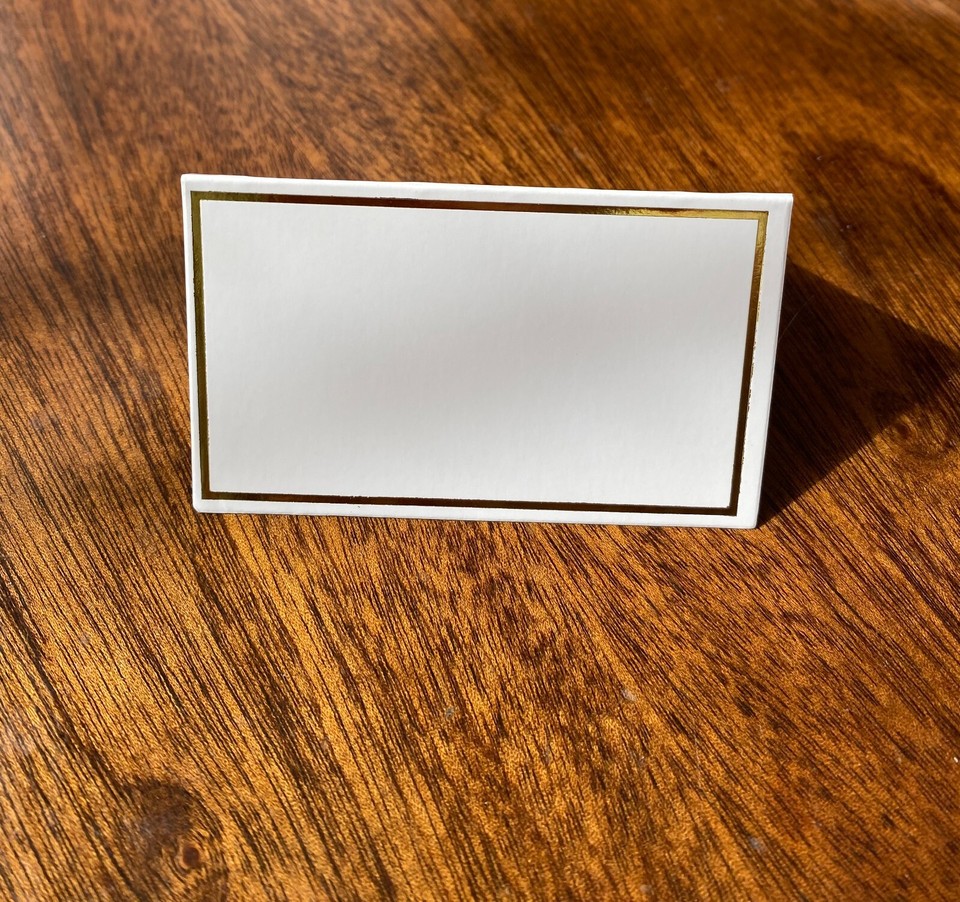 Table Place Name Cards - Plain for Wedding, Dinner Parties, Birthday ...