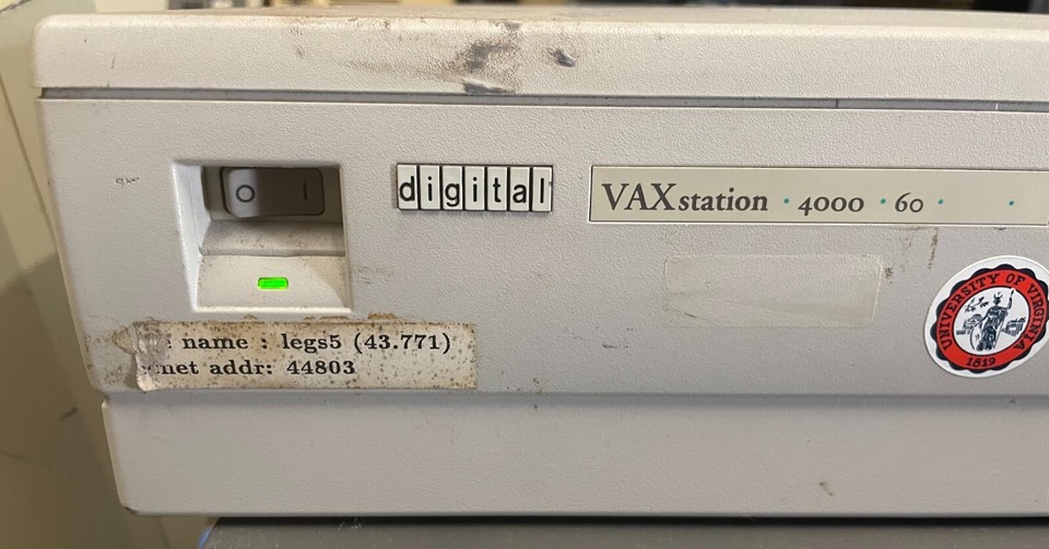 Vintage Digital Equipment DEC VAXstation 4000 60 Model VS46K-AB ...