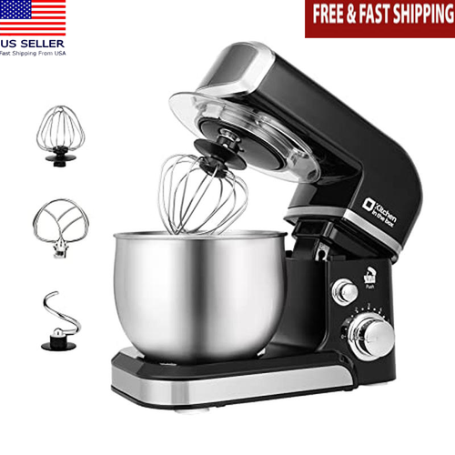 Compact Stand Mixer 3.2Qt 6 Speed Lightweight Kitchen Mixer W ...