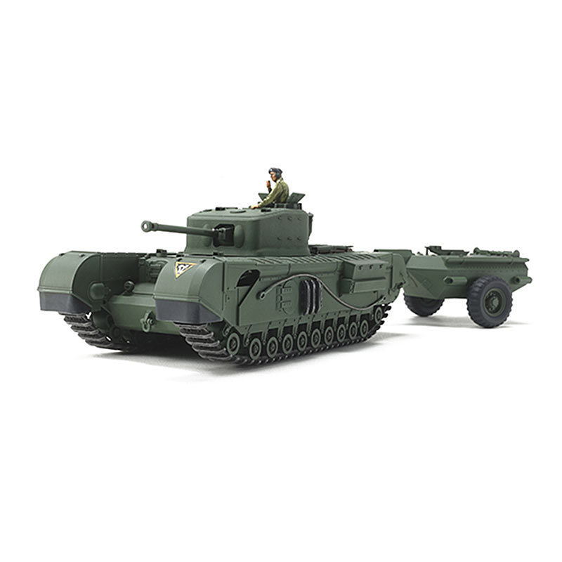 TAMIYA 32594 British Churchill Tank MKVII Crocodile 1:48 Tank Model Kit ...