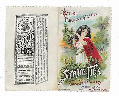 Quack Medicine Trade Card Syrup Of Figs California Fig Syrup Co San ...