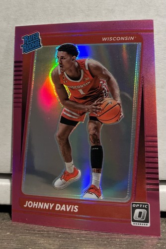 2022 Chronicles Draft Picks #14 Johnny Davis Optic Rated Rookie Pink ...