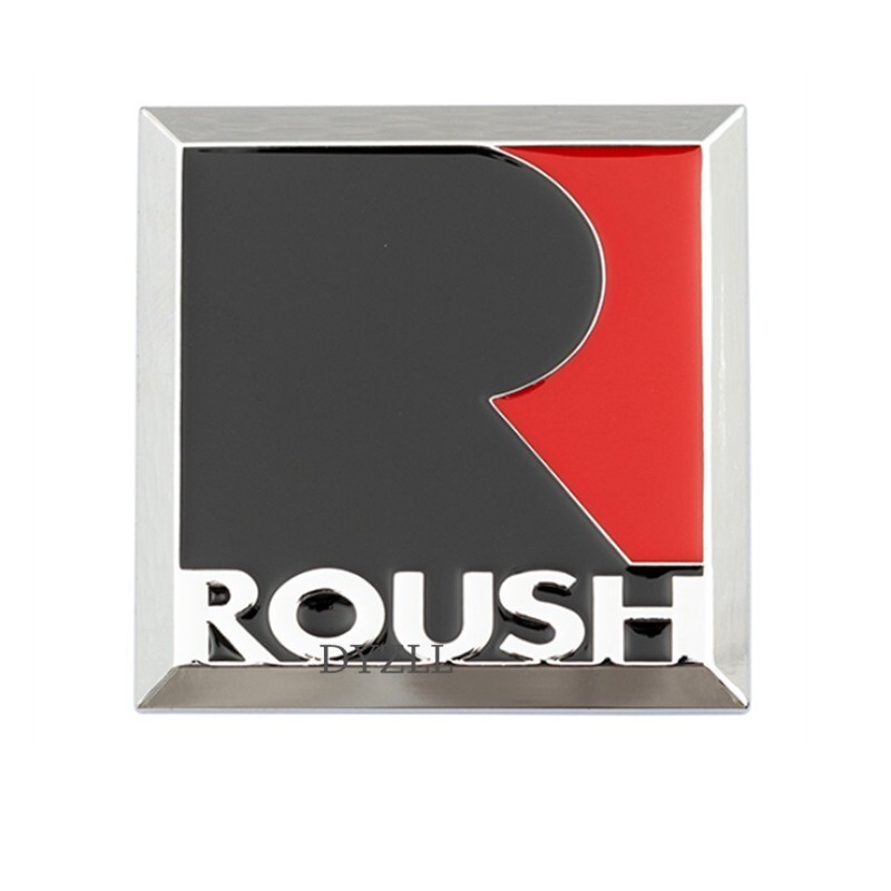 2X Metal SQUARE R ROUSH Emblem Badge Sticker CAR Fender Decal for ...