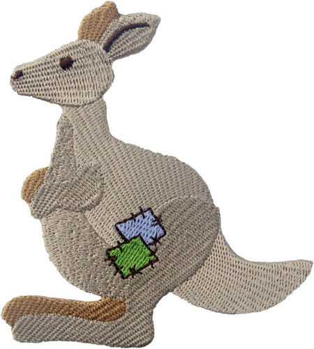 Kangaroo Patch Embroidered Applique Iron on Sew on Emblem | eBay
