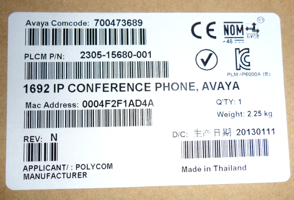 AVAYA 1692 IP Conference Phone | eBay Australia