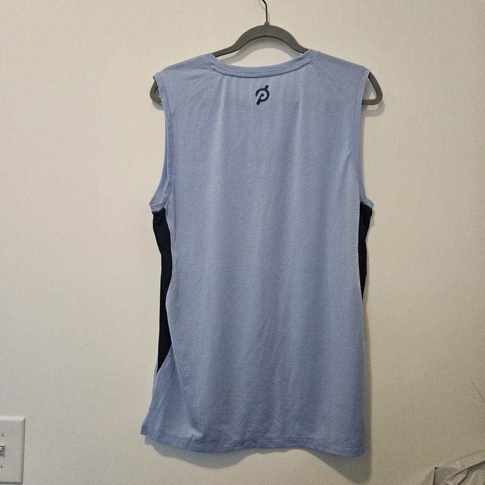 Peloton Blue 2 Tone Tank Top Shirt Mens Medium | eBay