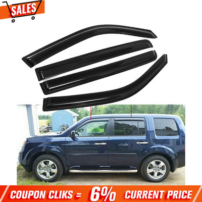 For 2009-2015 Honda Pilot Side Window Vent Sun Visor Rain Guards ...
