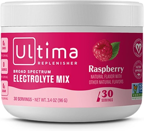 Ultima Replenisher Daily Electrolyte Drink Mix ? Raspberry, 30 Servings ...