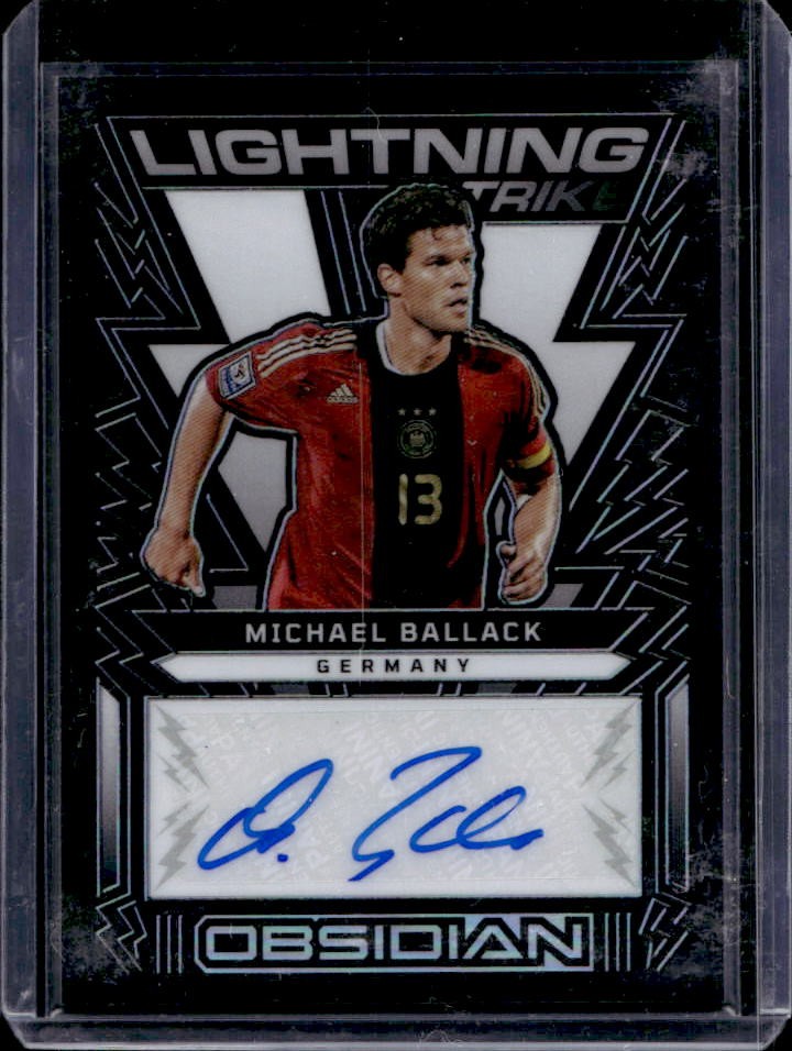 Michael Ballack 2022 Obsidian #LS-MB Lightning Strike Autographs ...