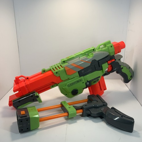 Nerf Vortex Praxis Sonic Green Blaster Gun 10 Disc Pump Action - Tested ...