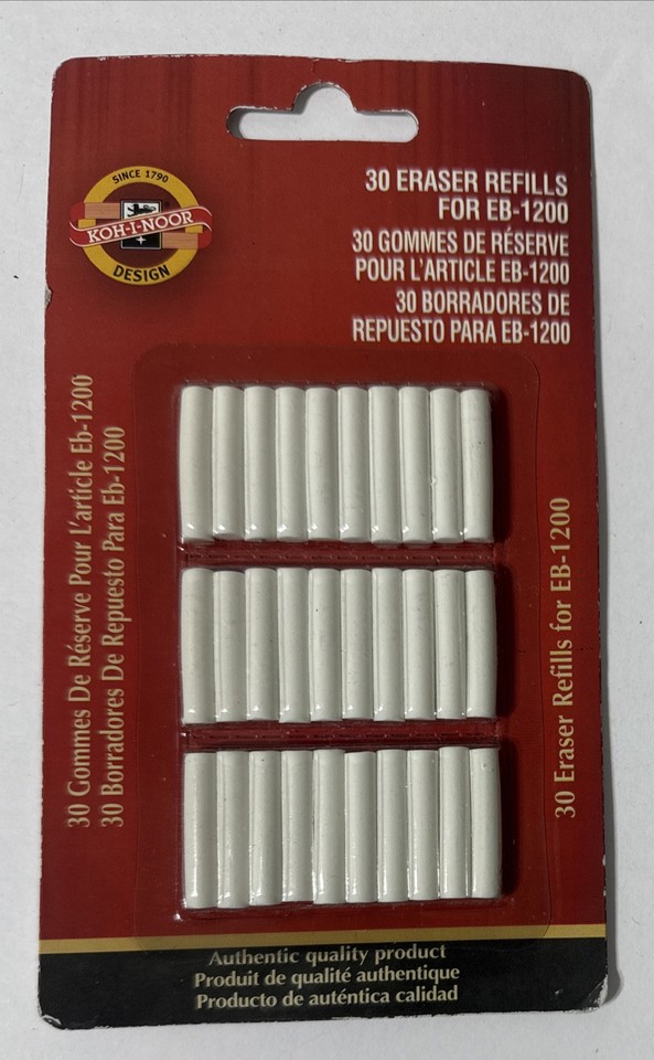 Koh-I-Noor 30 Eraser Refills for Koh-i-Noor #EB-1200 Battery-Operated Eraser | eBay