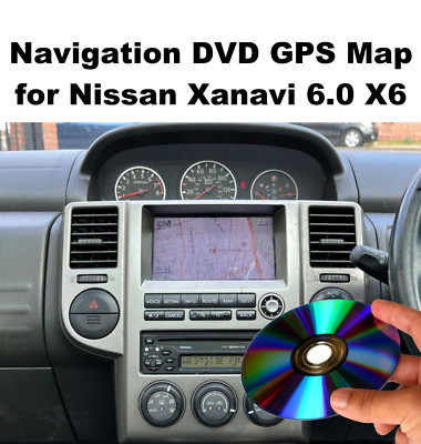 Navigation DVD GPS Map for Nissan Xanavi 6.0 X6 Patrol X-trail Tino ...