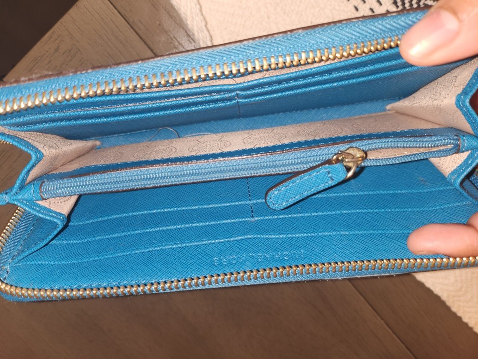 Michael Kors Jet Set Women's Wallet, Size L - Lagoon pre-owned ...