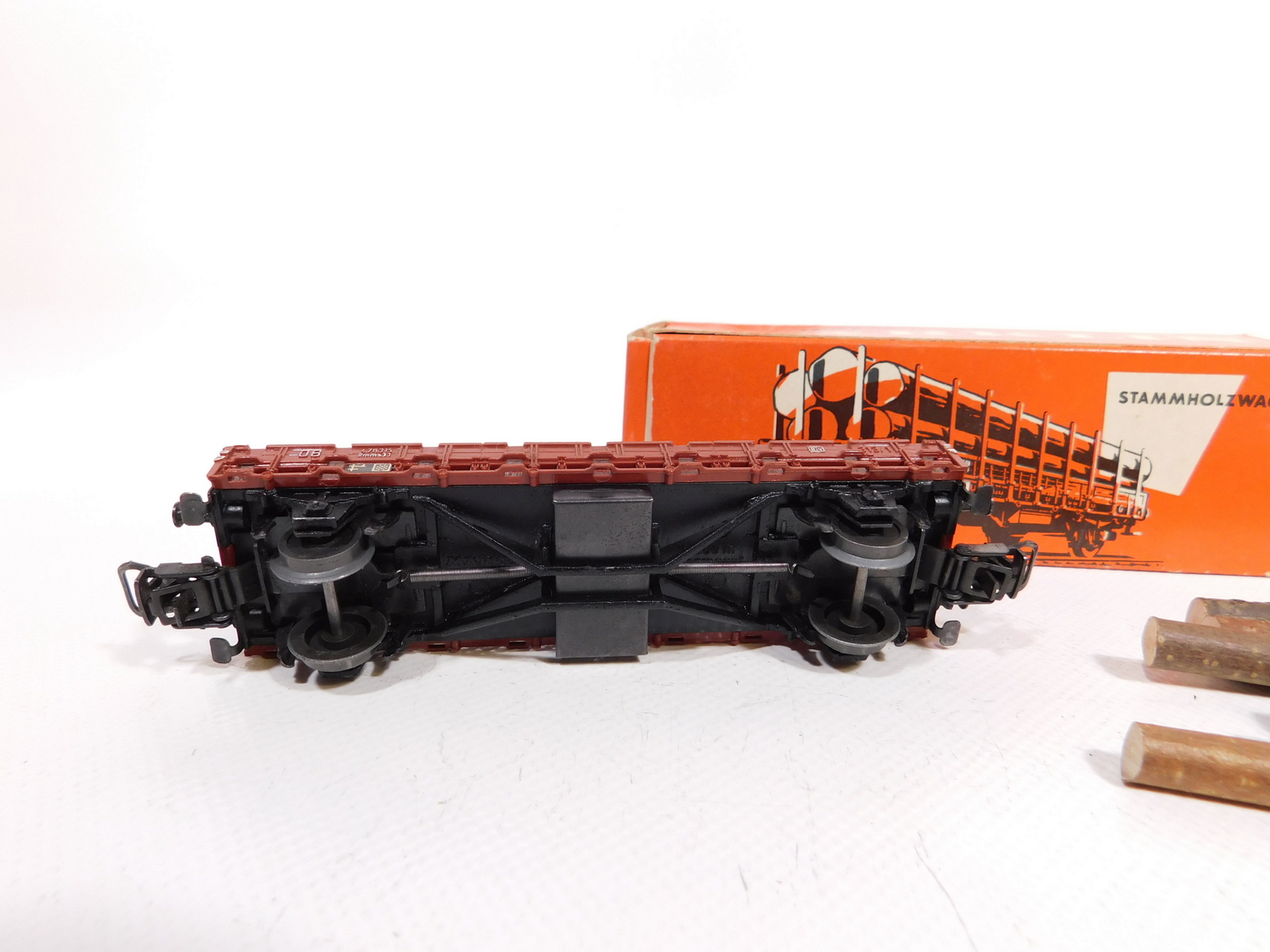 DY380-0, 5 #Märklin H0 AC 4608.3 Stammholzwagen Rmms 33 Charge Logs DB ...