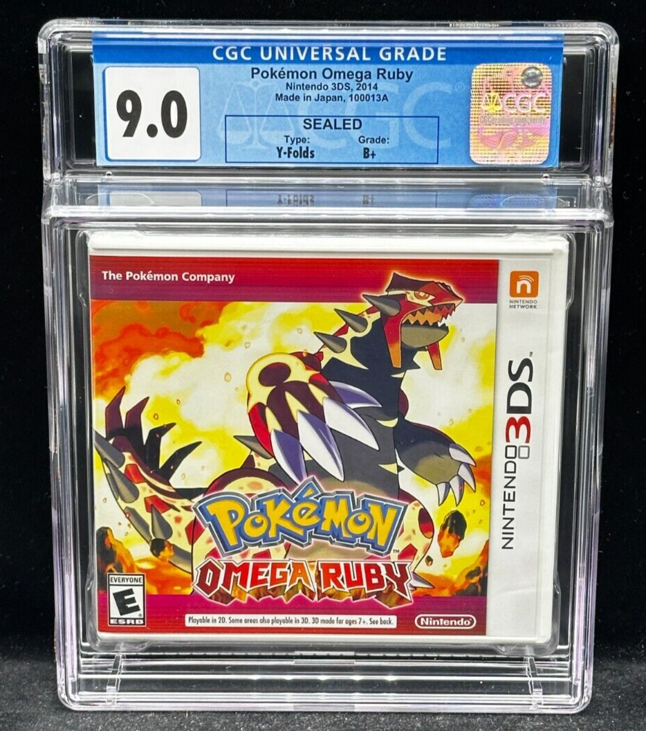 Pokemon Omega Ruby Nintendo 3DS 2DS Sealed New Early Print CGC 9.0 B+ ...