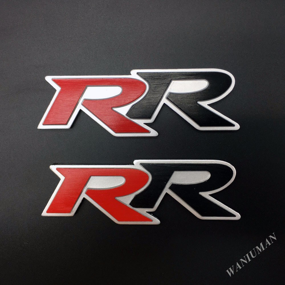2pcs Metal RR Car Auto Trunk Lid Rear Emblem Badge Decal Sticker | eBay