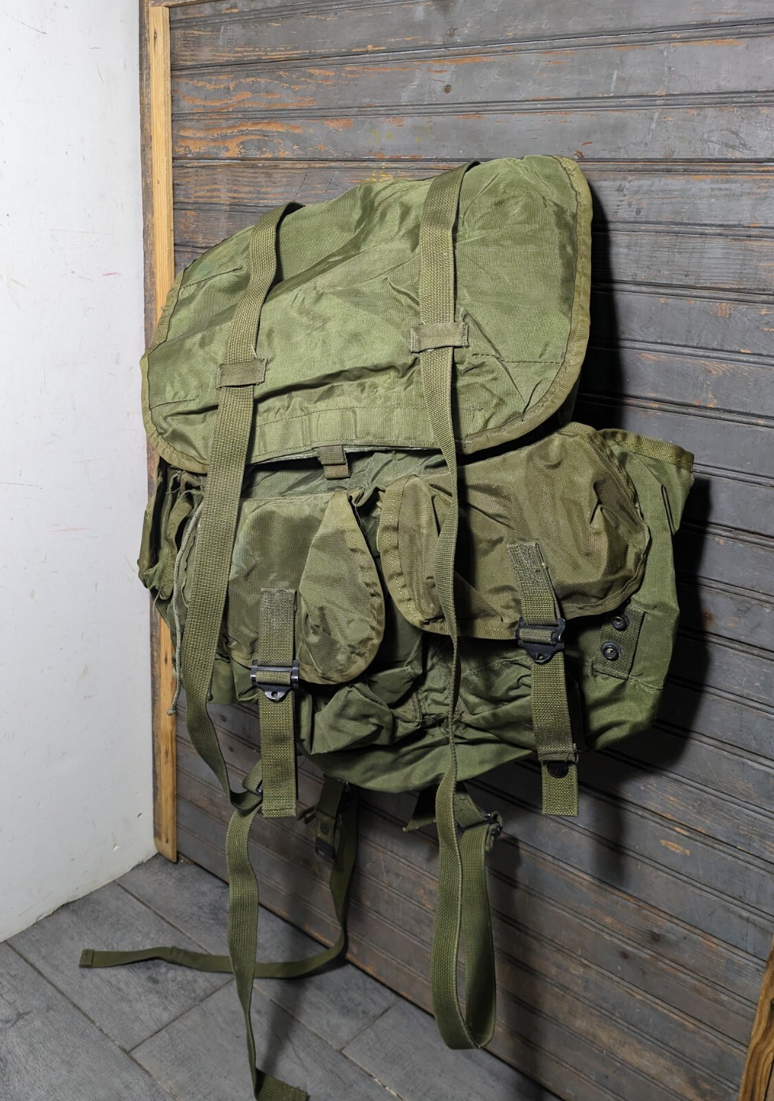 US Army Military Field Pack Combat Nylon Medium Green LC-1 Alice E45 | eBay