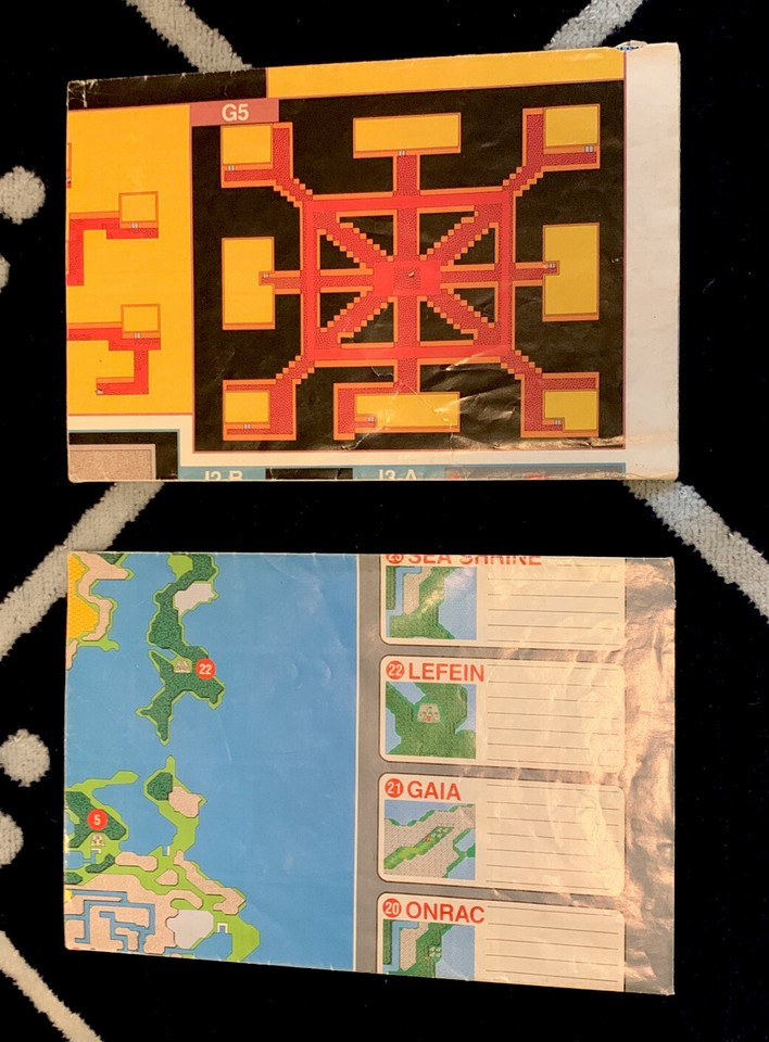 Final Fantasy NES Nintendo Nice Complete In Box CIB Authentic Maps ...