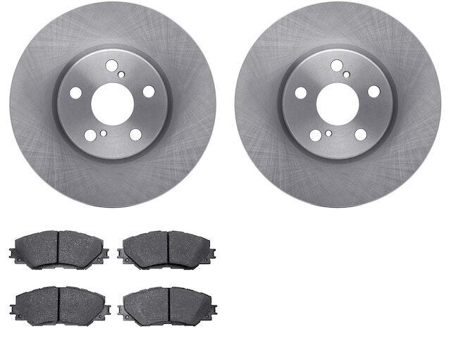 For 2009-2013 Toyota Matrix Brake Pad and Rotor Kit Dynamic Friction ...