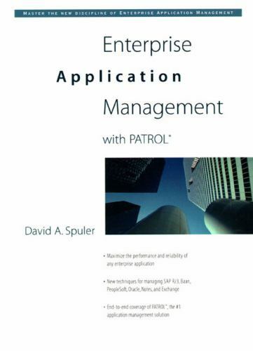 Enterprise Application Management with PATROL 9780130136794 | eBay