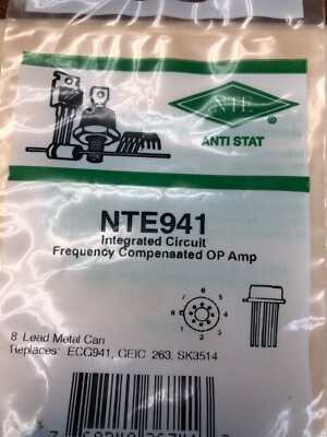 NTE Electronics NTE941 Integrated Circuit Frequency Compensated OP Amp | eBay