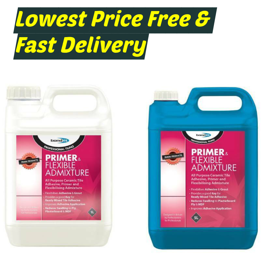 PRIMER & FLEXIBLE ADMIXTURE Tiling Wall Floor 1 / 5LIT | eBay UK
