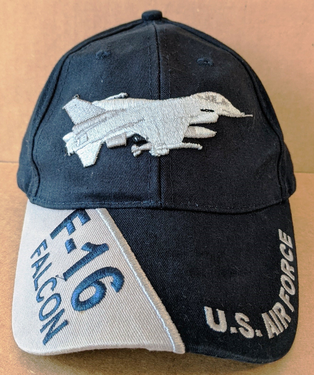 US Air Force F-16 Falcon Navy Blue Baseball Hat Cap A… - Gem