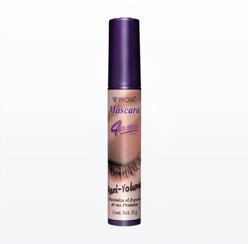 Prosa Mascara Rimel 4 en 1 uno Professional, Maxi Volume Profesional 3 ...