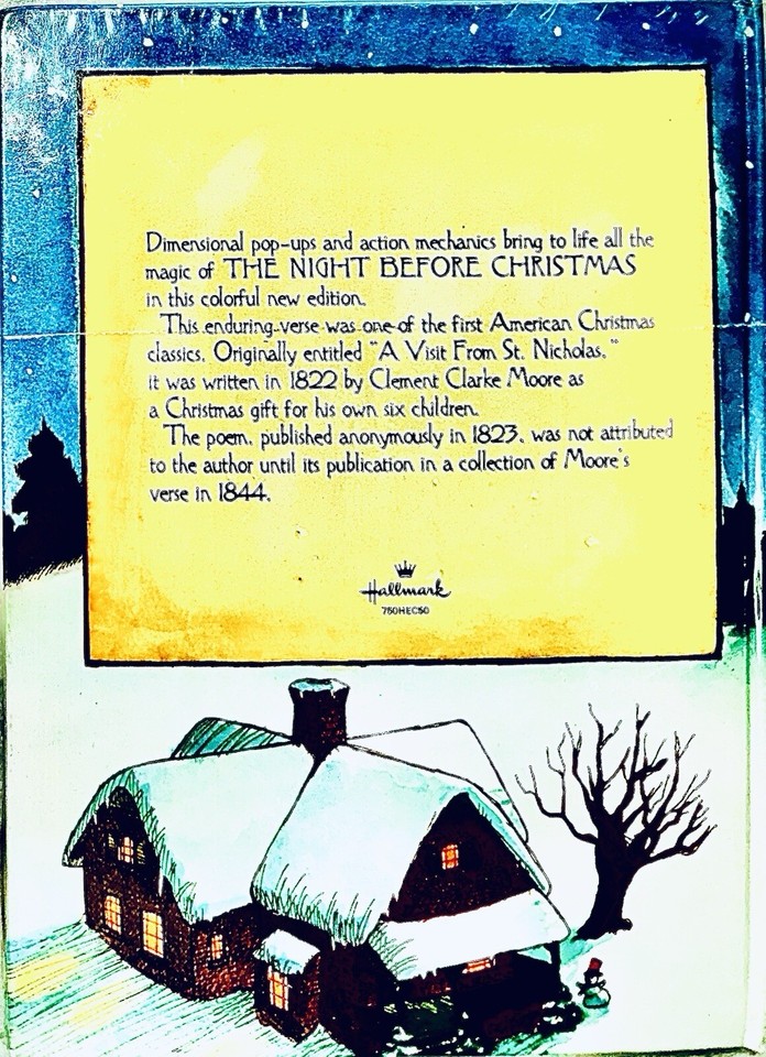 VINTAGE 1980 ORIGINAL NEW SEALED THE NIGHT BEFORE CHRISTMAS HALLMARK ...