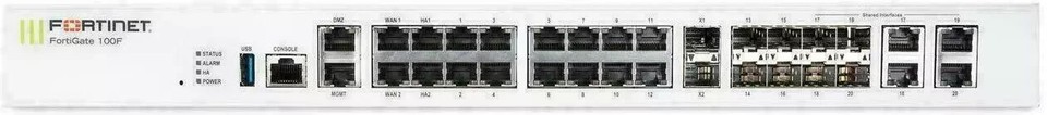 Fortinet FortiGate FG-100F Network Firewall Switch + 1 year 24x7 ...