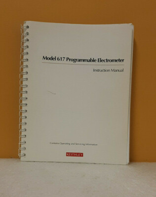 Keithley 617-901-01 Model 617 Programmable Electrometer Instruction ...